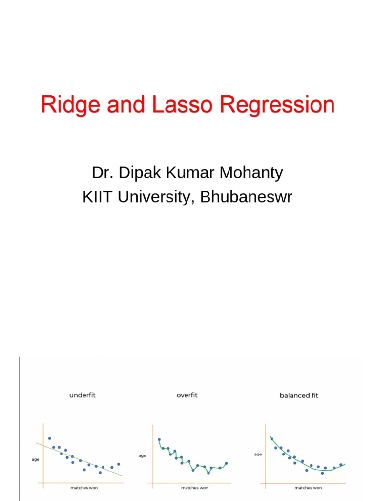 Ridge and Lasso Regression | PDF