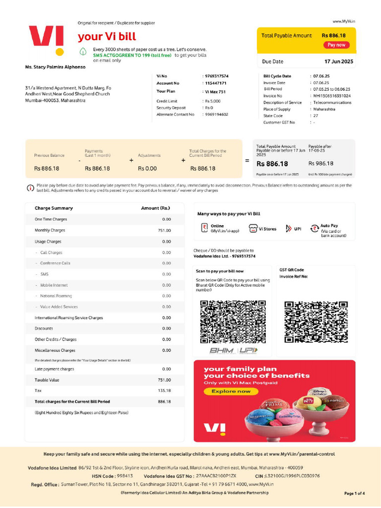 VI Bill - June 2025 | PDF