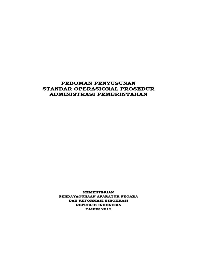 Permenpan Nomor 35 Tahun 2012 | PDF