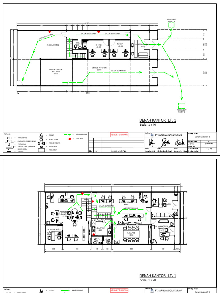 As Built Drawing: Office Layout | PDF