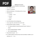 Faculty Profile Template Sample | PDF | Career & Growth | Business