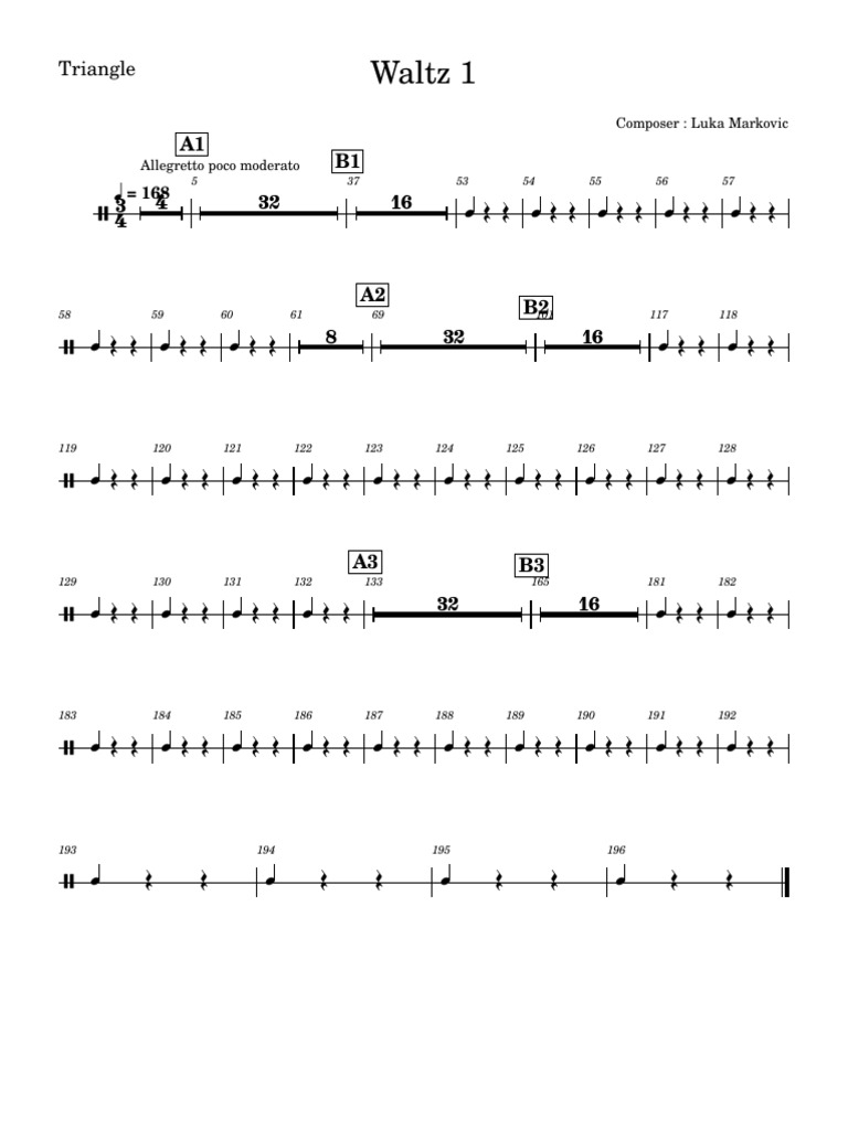 009-WALTZ 1 - Luka Markovic - Triangle | PDF