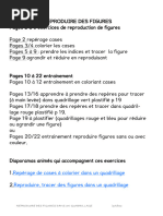 Ce1 Exercices Reproduction Sur Quadrillage | PDF