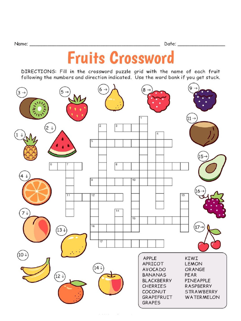 Crossword Worksheets | PDF