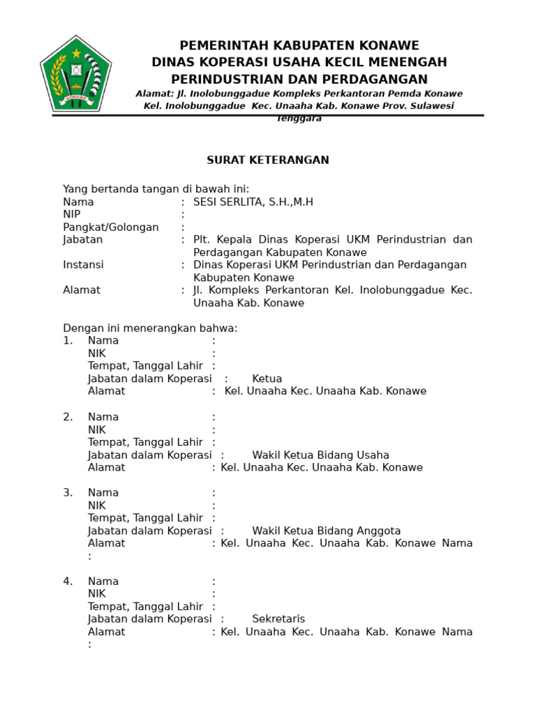 Surat Keterangan Uji Kelayakan | PDF