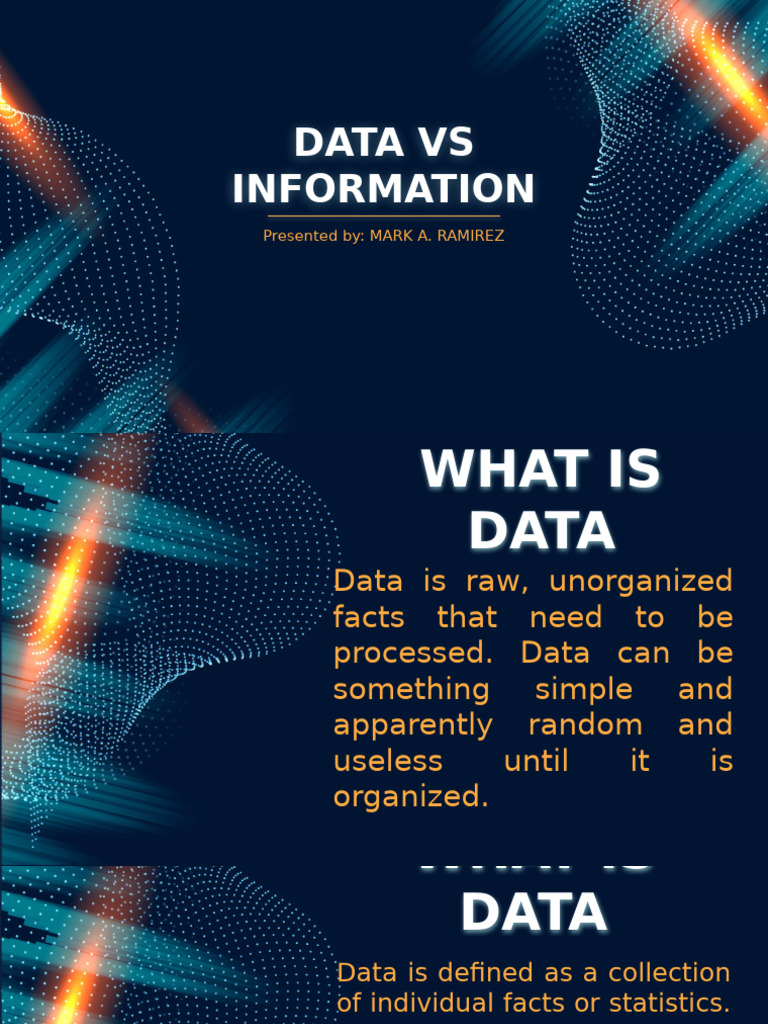 2 Data Vs Information | PDF | Data | Information