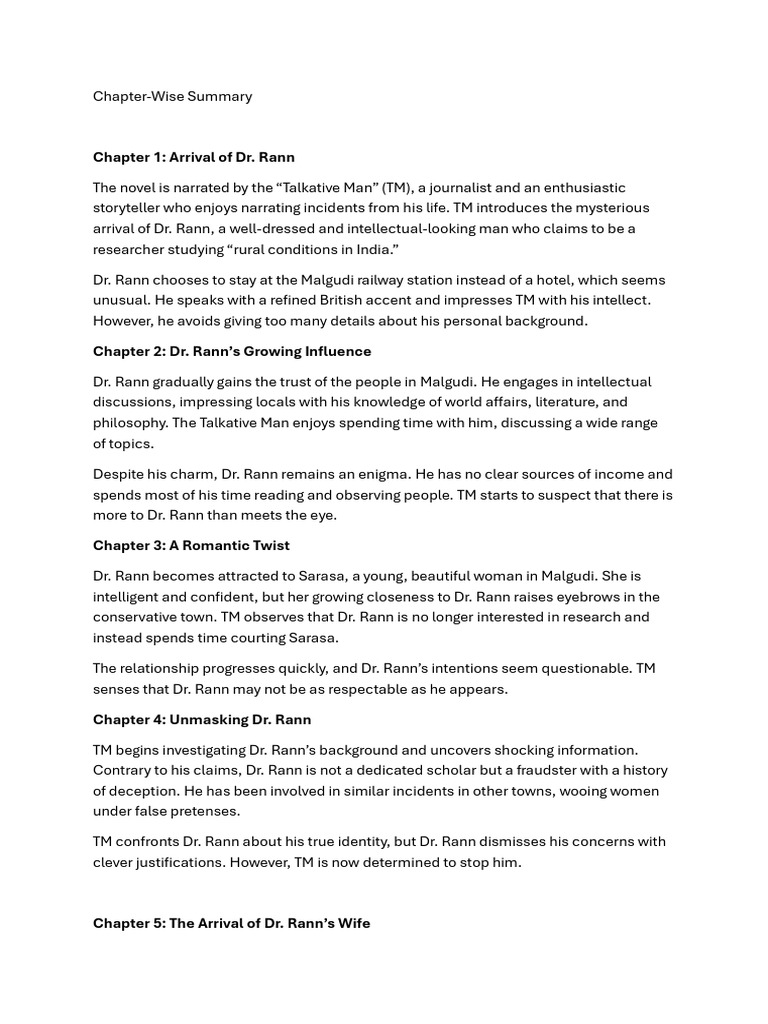 Summary of "The Talkative Man" | PDF | Deception | Fraud