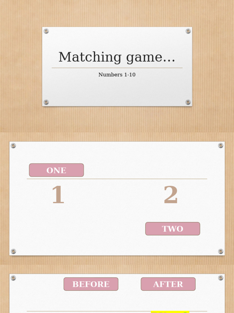 Numbers and Matching Flashcards Fun Activities Games Icebreakers 125545 ...