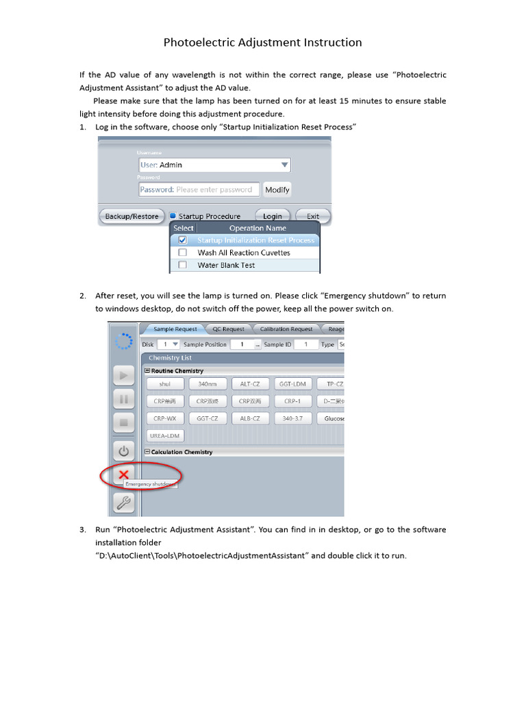 Photoelectric Adjustment Instruction V2 | PDF