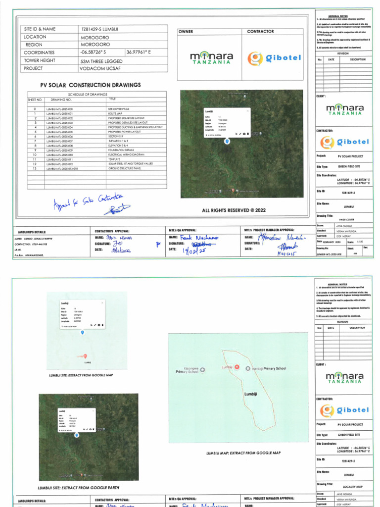 Solar Drawing Lumbiji Tz81429 S | PDF