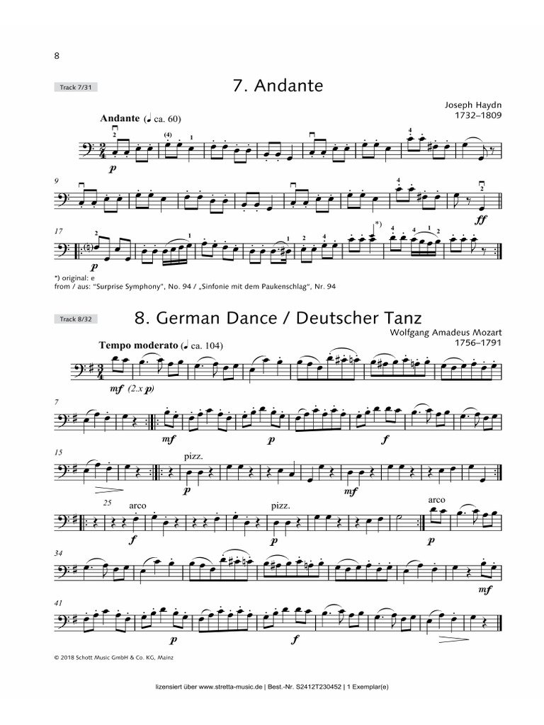 Deutscher Tanz - Mozart | PDF