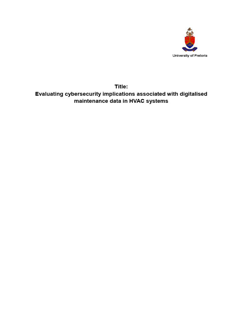 Evaluating Cybersecurity Implications Associated With Digitalised ...