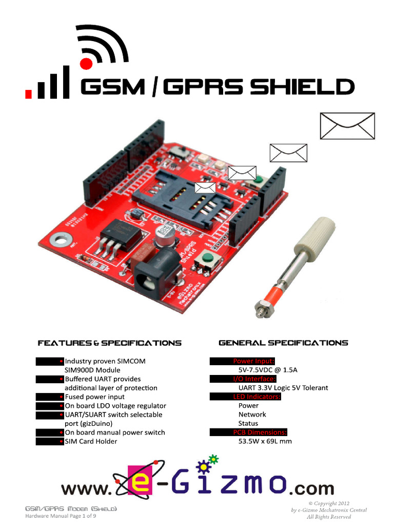 GSM Gprs Shield | PDF
