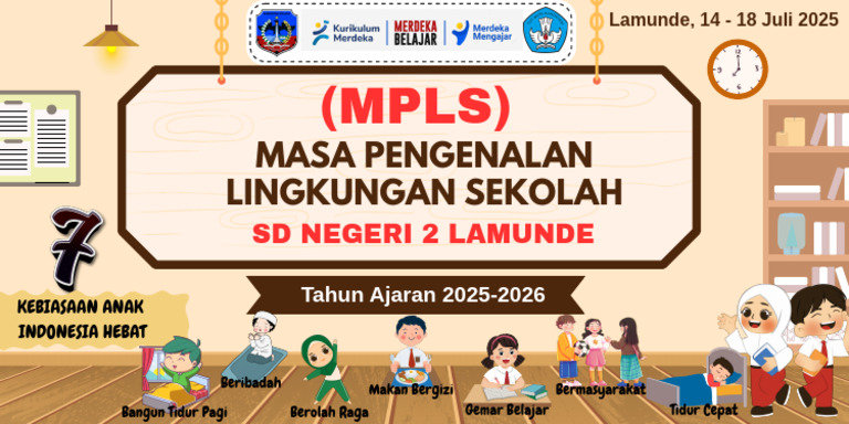 Spanduk MPLS SD Negeri 2 Lamunde 2025 | PDF