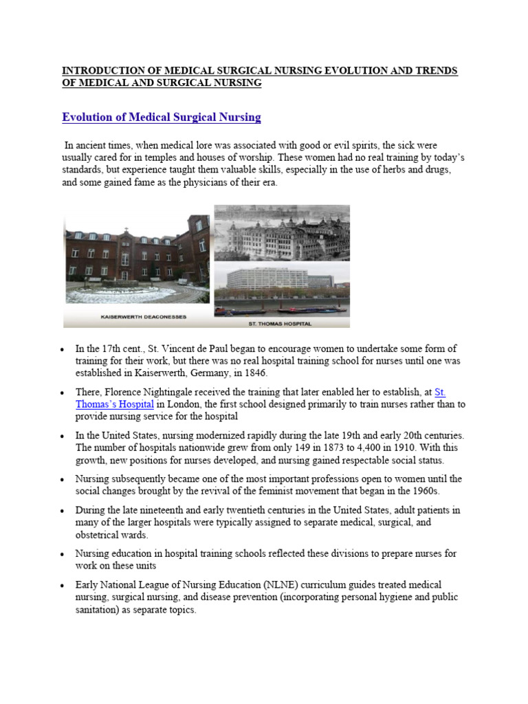 Evolution & Trends of MSN | PDF | Nursing | Hospital