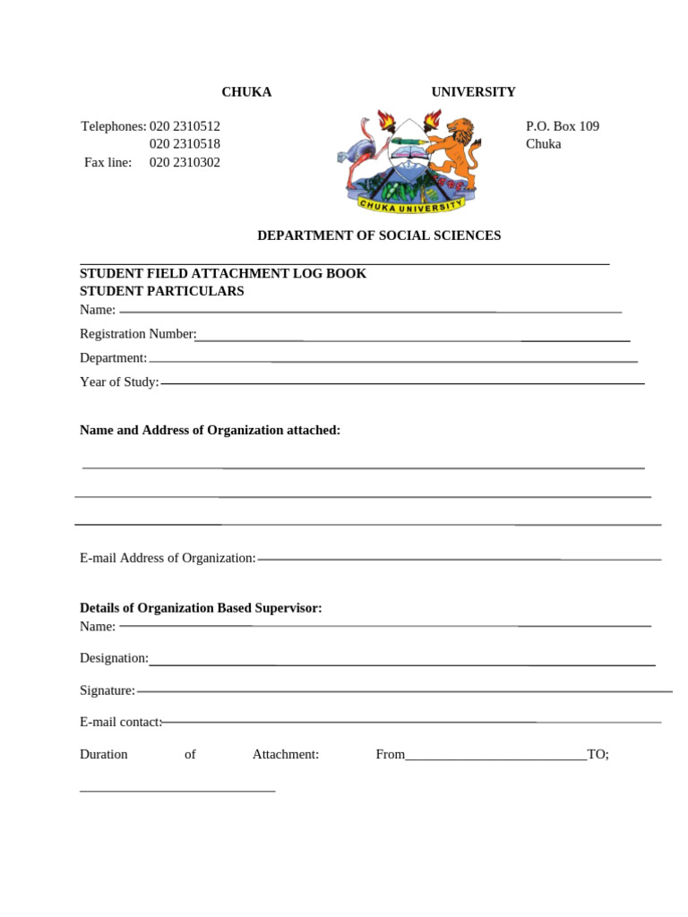 Attachment Log Book - DSSC | PDF