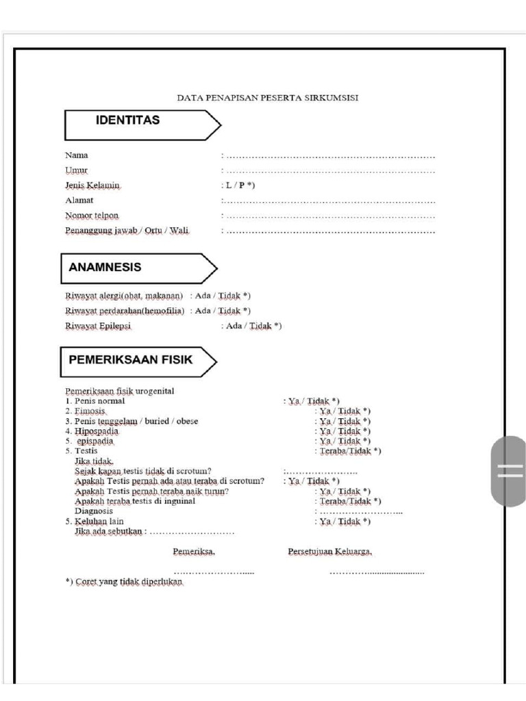 Form Screening | PDF