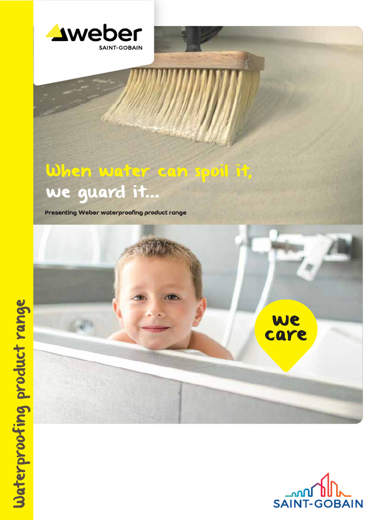 Weber Waterproofing Product Overview | PDF | Concrete | Cement