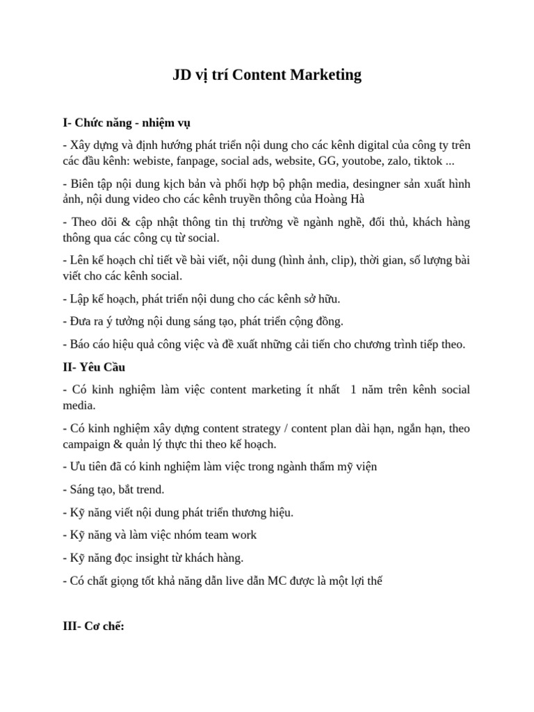 Jd-Content Marketing DR Khuyên | PDF