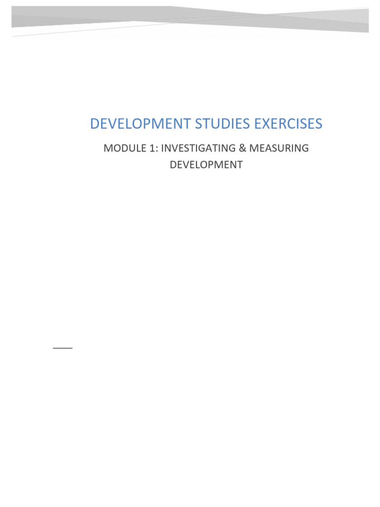 Module 1 Class Exercises | PDF | Life Expectancy