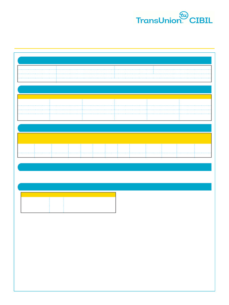 TransUnion CIBILReport 284764 | PDF | Finance & Money Management | Credit