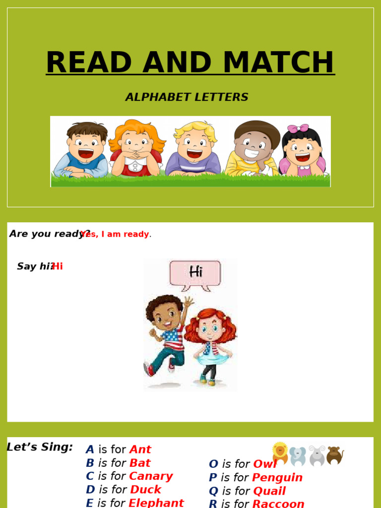 Read and Match | PDF
