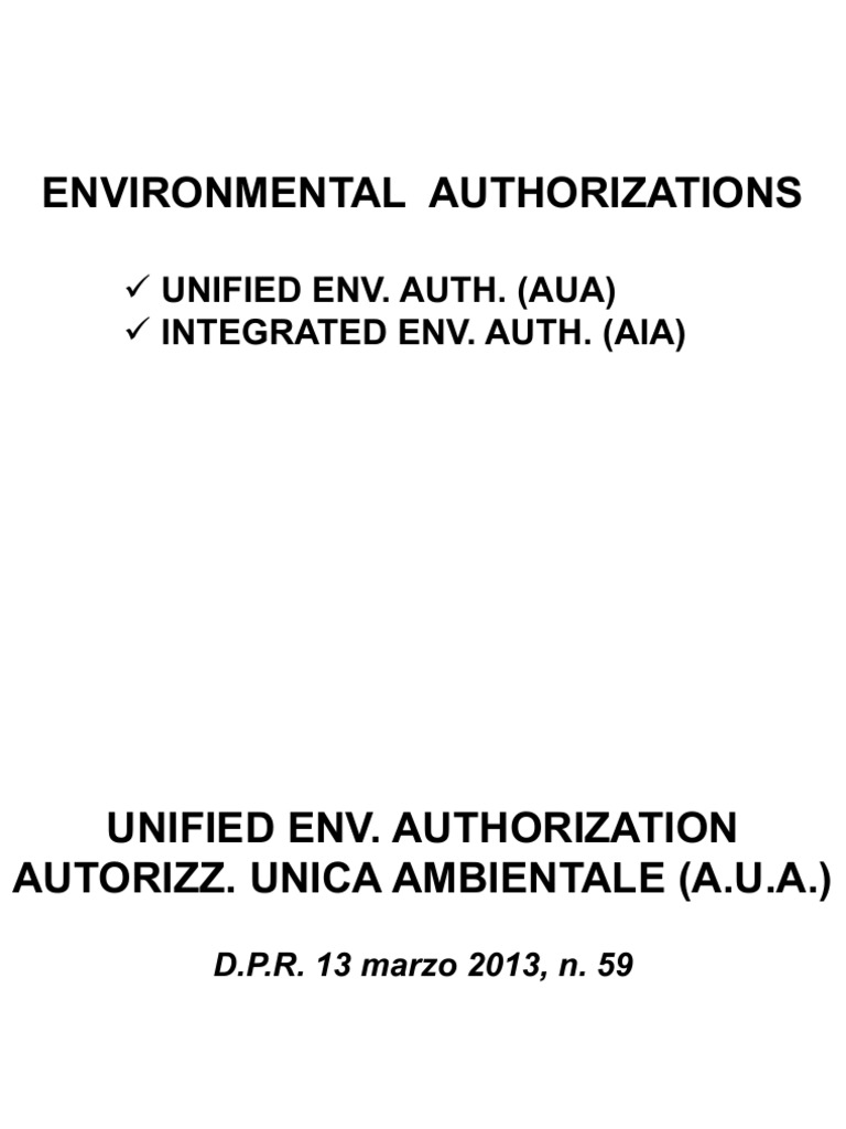 06 Environmental Authorizations | PDF | Environment | Pollution