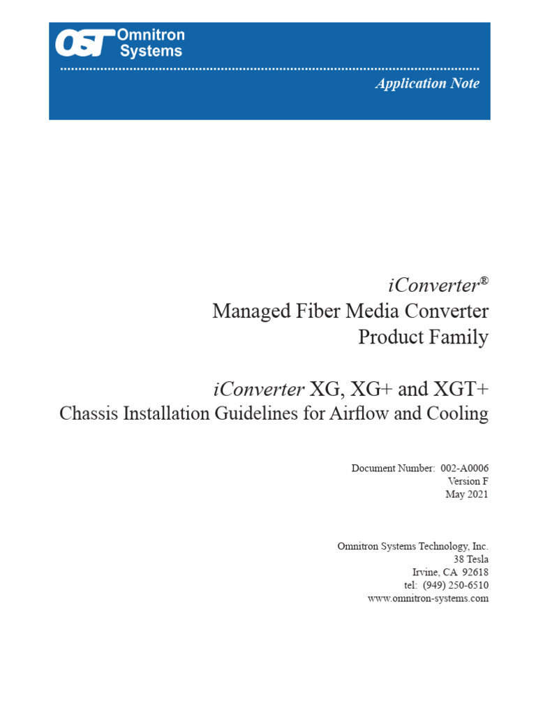 002-A0006-F XG XGT Installation Guidelines | PDF | Power Supply
