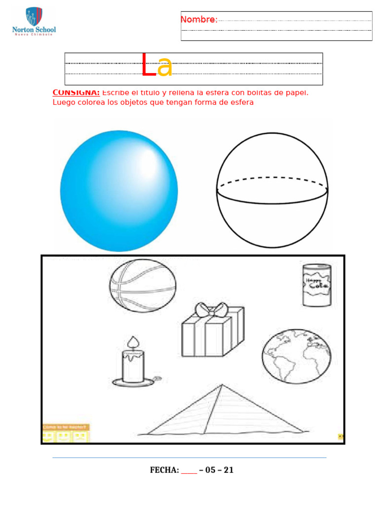 Hoja de Aplicación - La Esfera | PDF