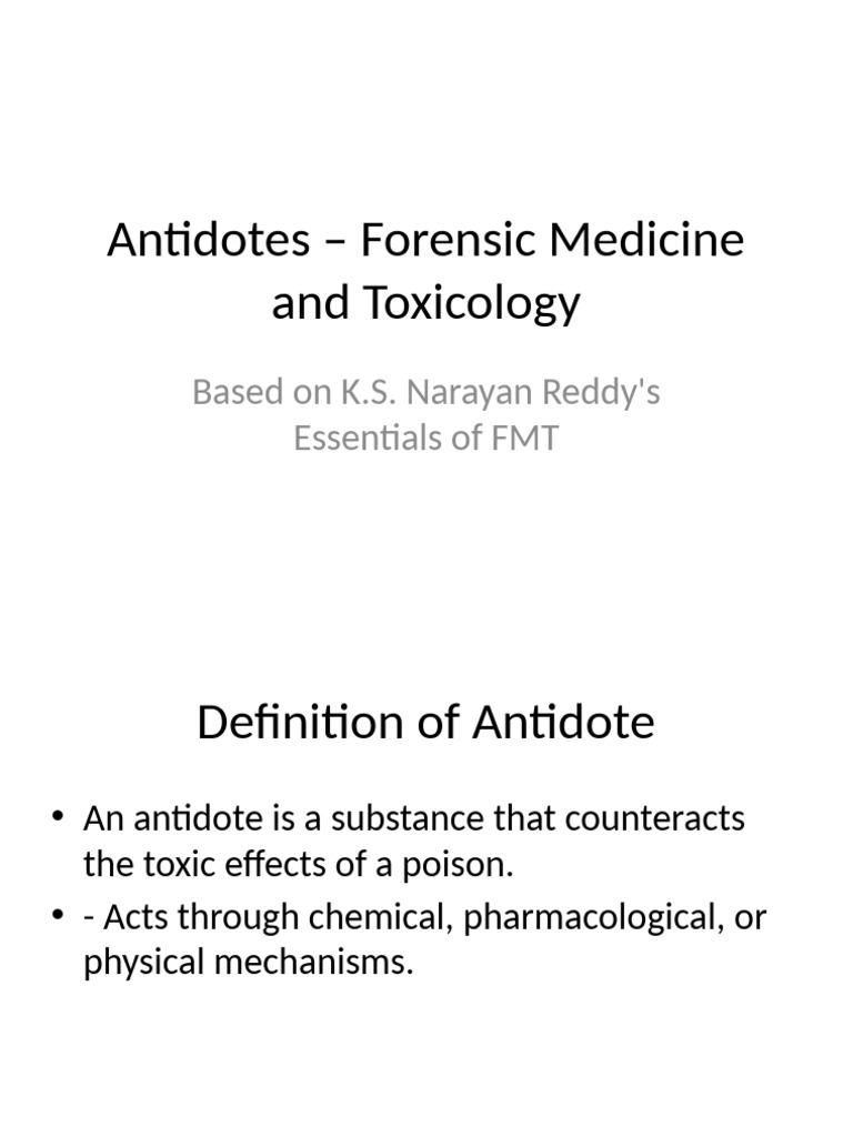 Antidotes KS Narayan Reddy | PDF