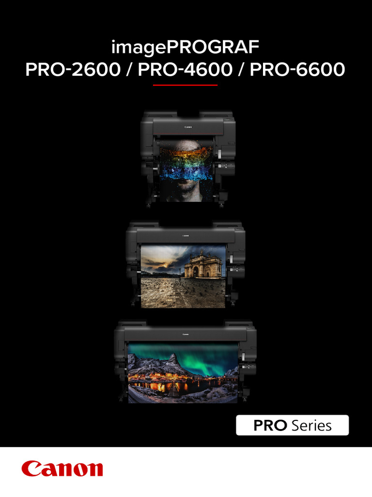 ImagePROGRAF PRO 2600 4600 6600 Brochure | PDF | Computer Engineering ...