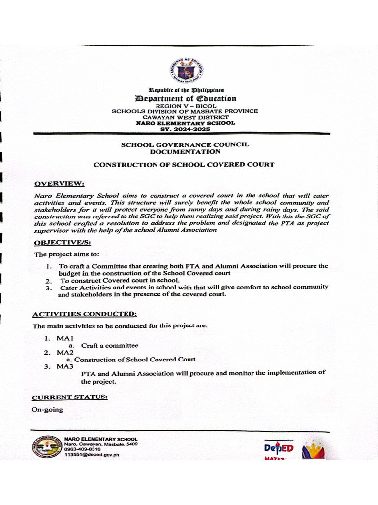 SPTA Project and Accomplishment | PDF