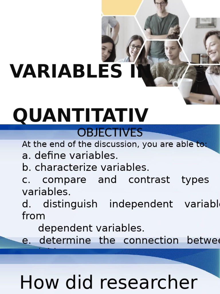 5 - Variables in Quantitative Research | PDF | Level Of Measurement ...
