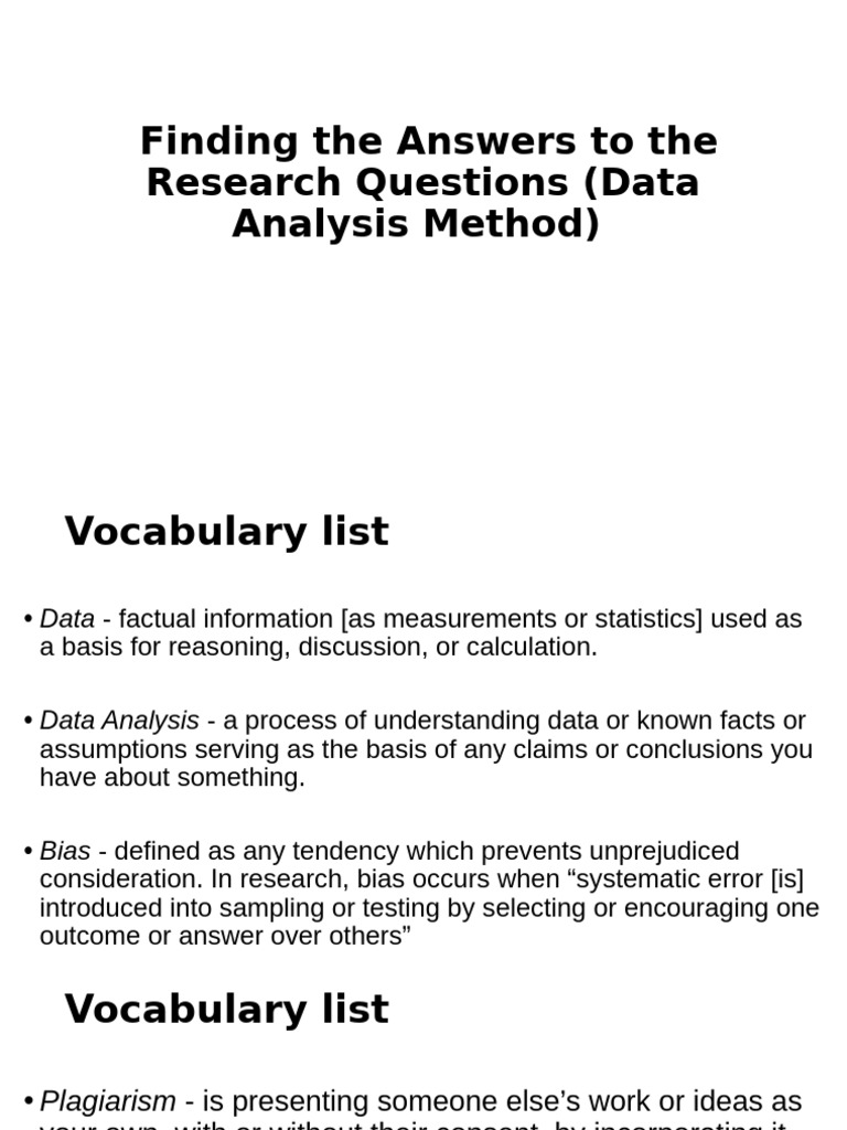 3i Data Analysis Methods 4th Quarter | PDF | Qualitative Research | Data