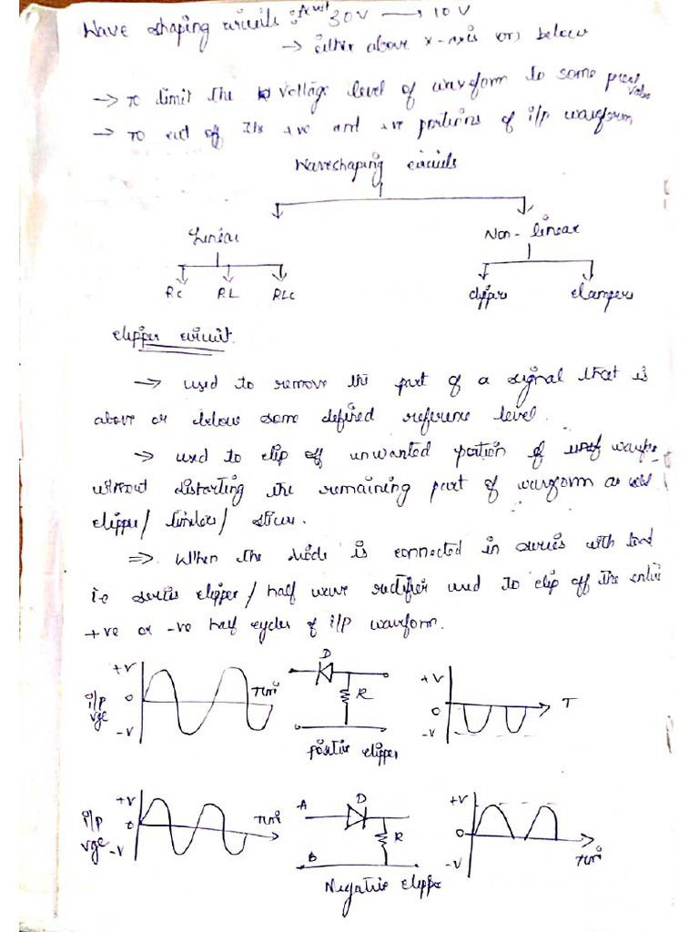 Clipper and Clamper Notes | PDF
