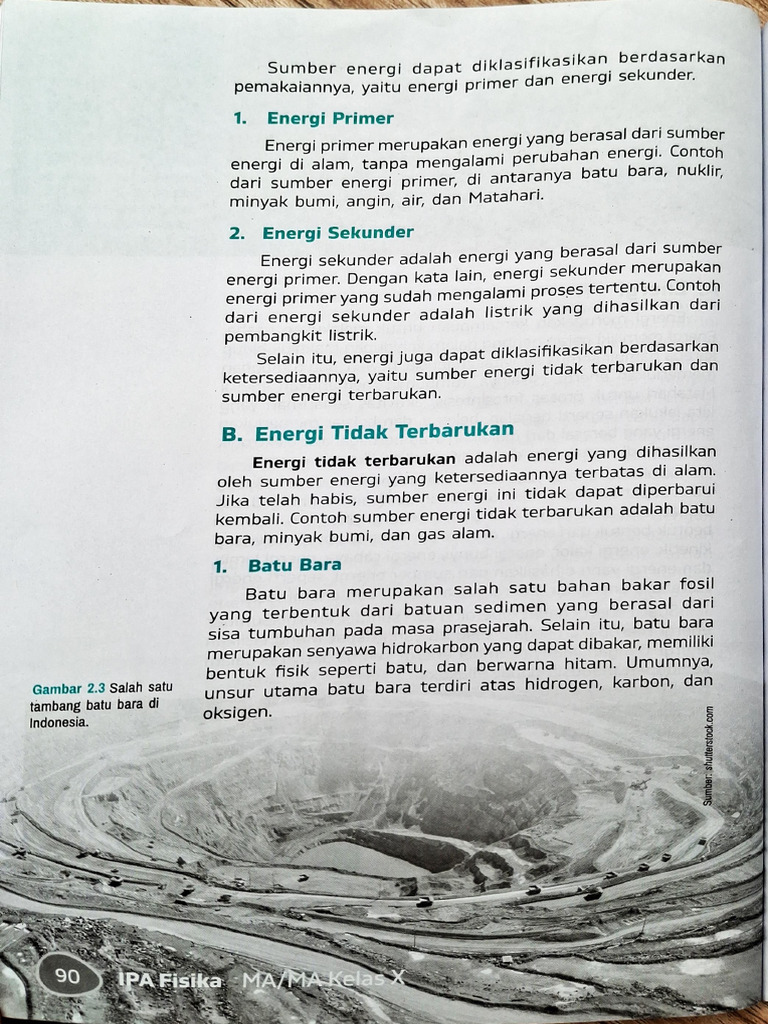 Klasifikasi Sumber Energi: Primer & Sekunder | PDF