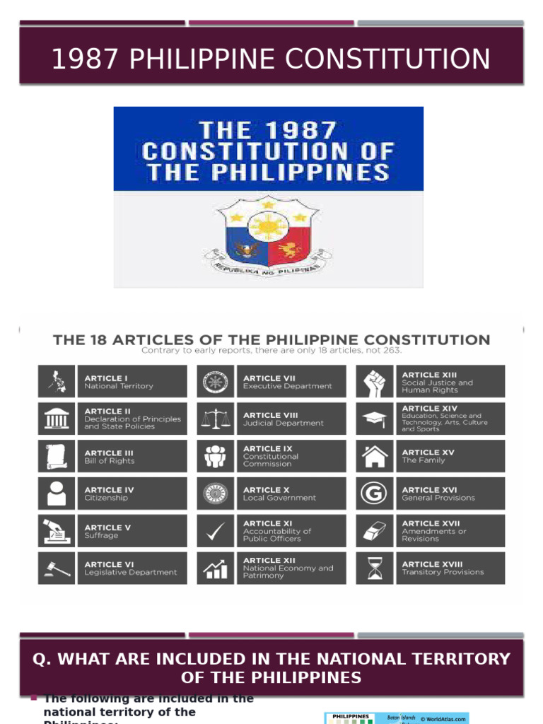 1987 Philippine Constitution | PDF | Presidents Of The United States ...