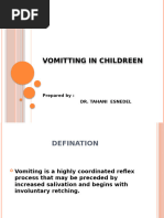 Vomiting History Taking Checklist | PDF | Vomiting | Medical Specialties