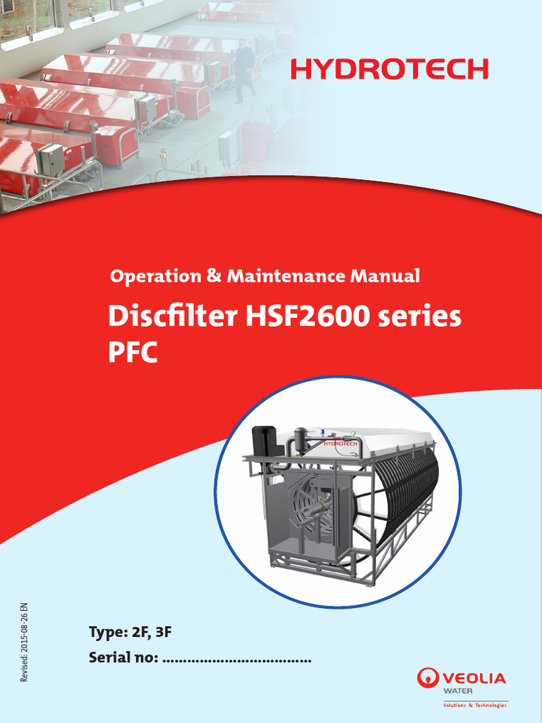 Hydrotech HSF2600 Discfilter Manual | PDF | Filtration
