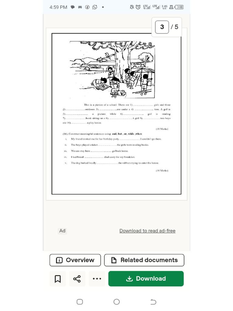 English Worksheet | PDF