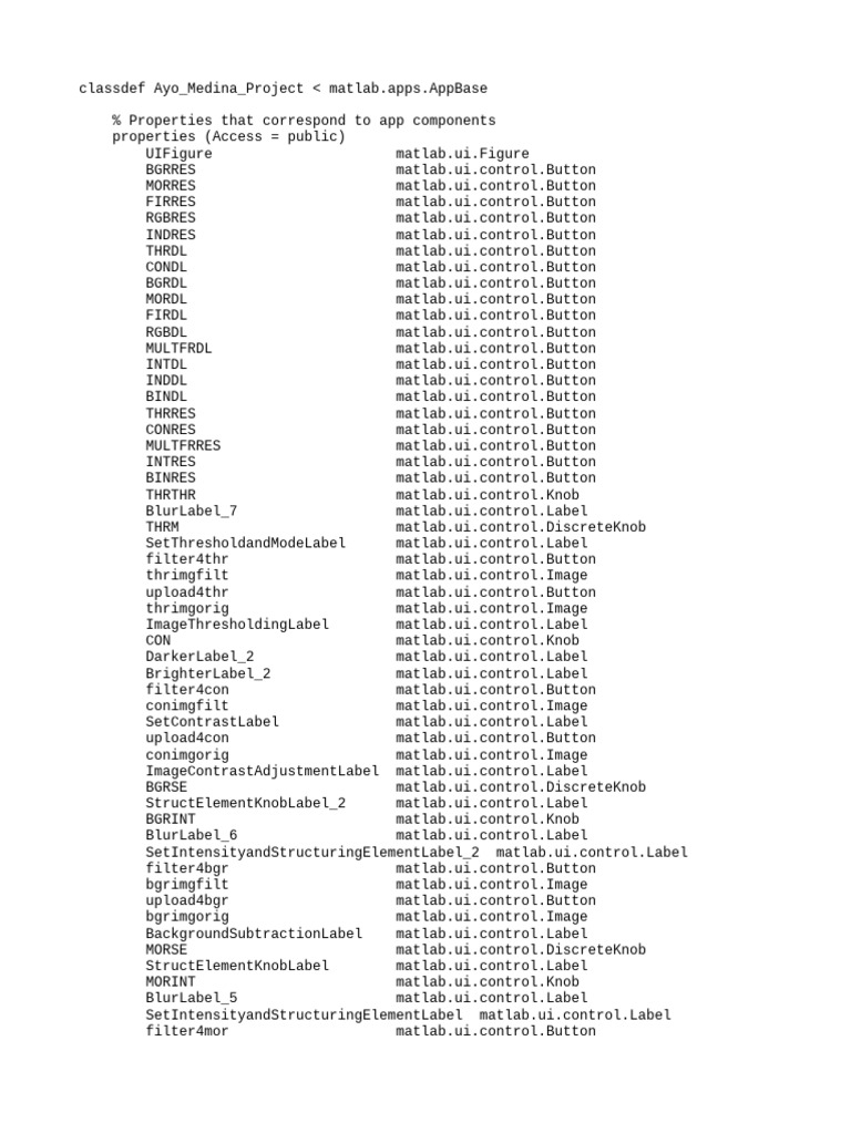 Classdef Ayo - Medina - Project Matlab | PDF | Signal Processing ...