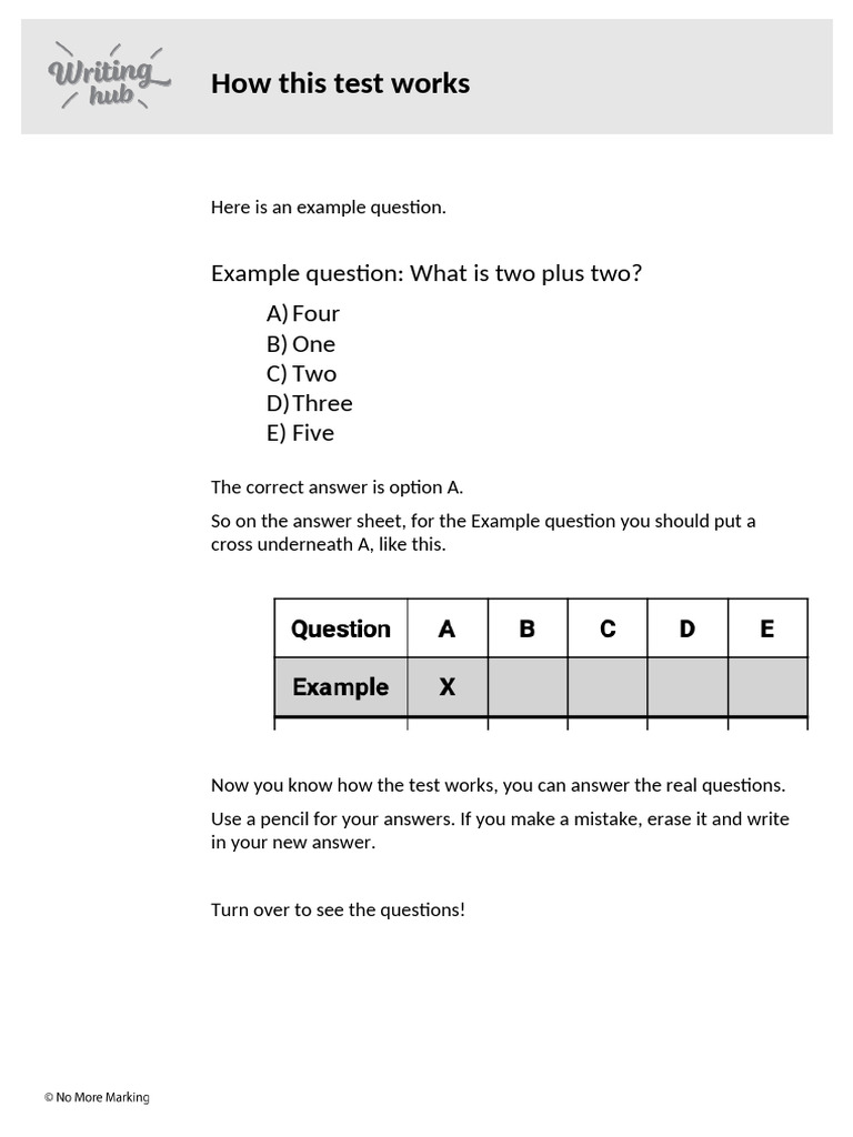 Start of Year Test (2) | PDF