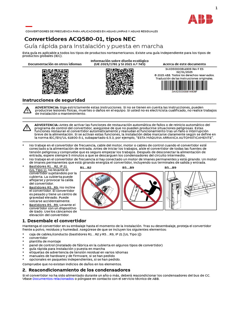 Es Acq580-01 Qisg Nec f b5 | PDF | Resistor | Corriente eléctrica