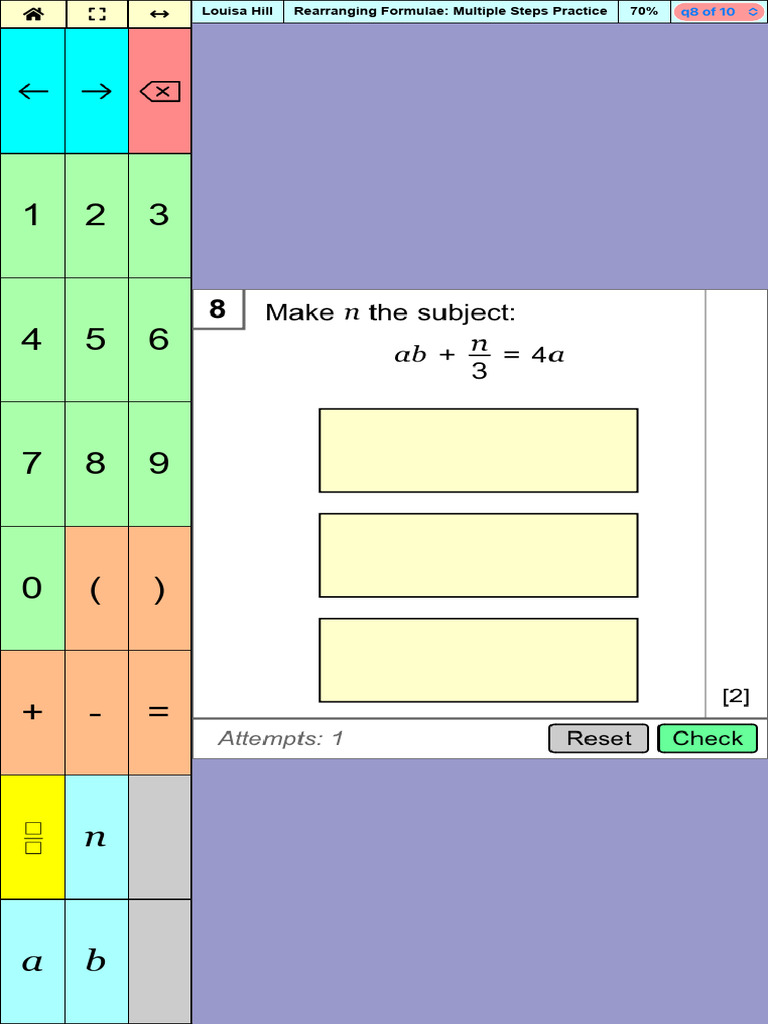 Rearranging Formulae Multiple Steps Practice | PDF