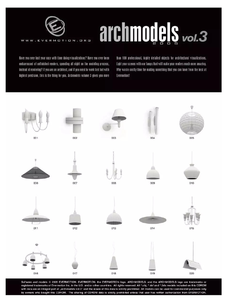 Evermotion Archmodels Vol.03 | PDF
