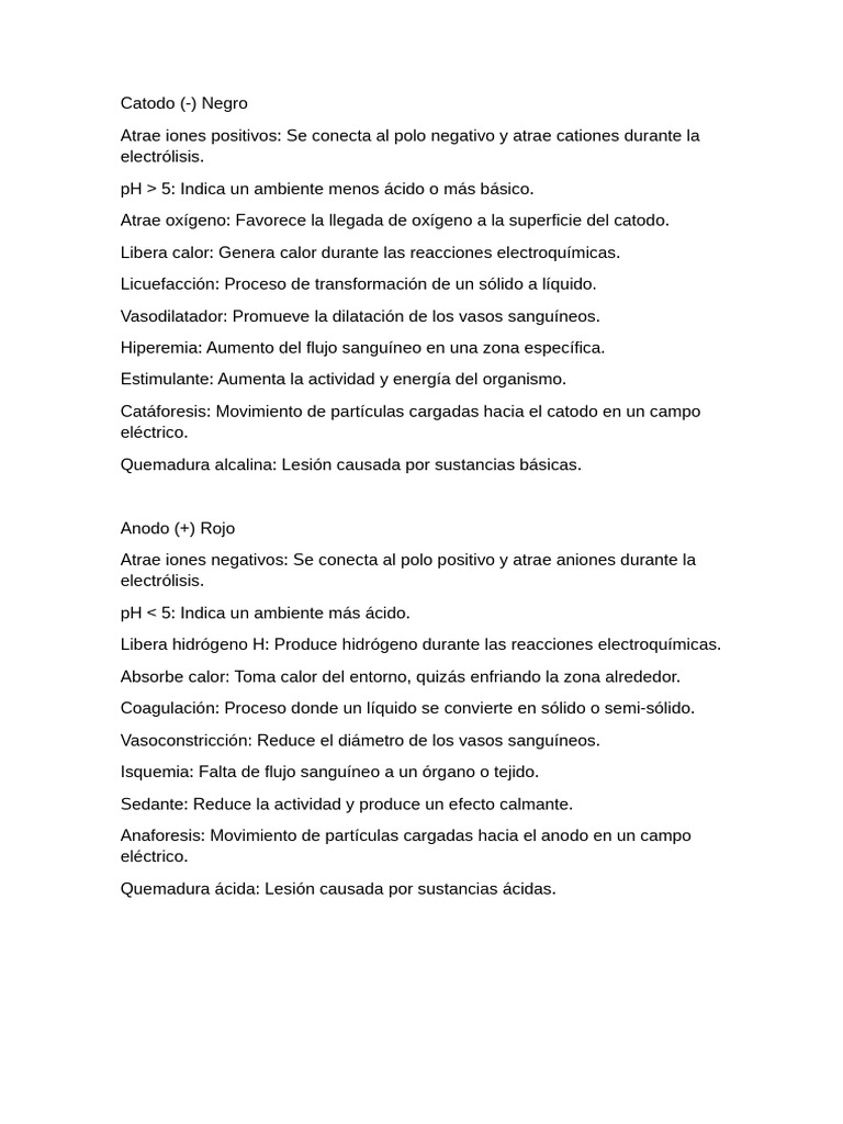 Datos Del Ánodo y Cátodo Donde Usamos La Técnica | PDF