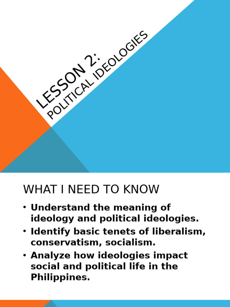 PPG L2 Political Ideologies | PDF
