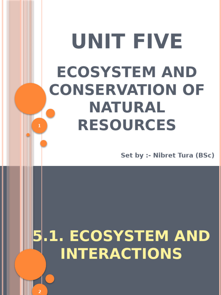 U-5 Ecosystem and Conservation of Natural Resources-1 | PDF | Food Web ...