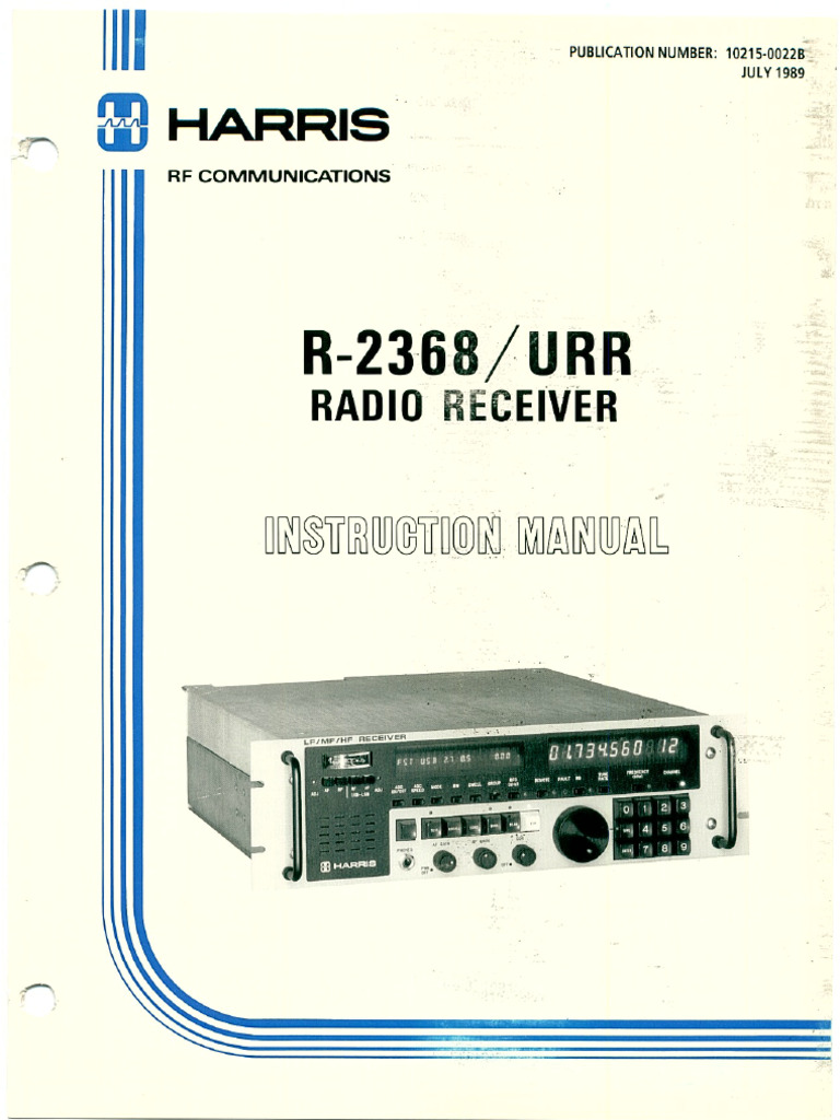 Harris R-2368 (RF-590) Manual 1989 | PDF