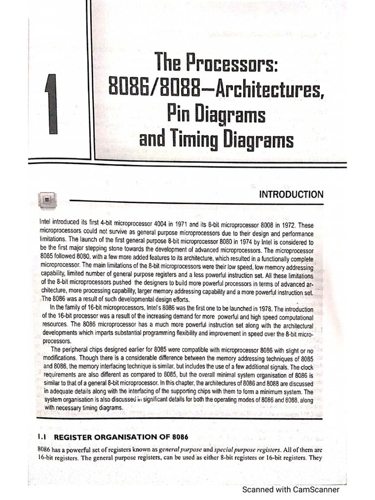 Bhurchandi Unit 1 Uiet 8086 | PDF